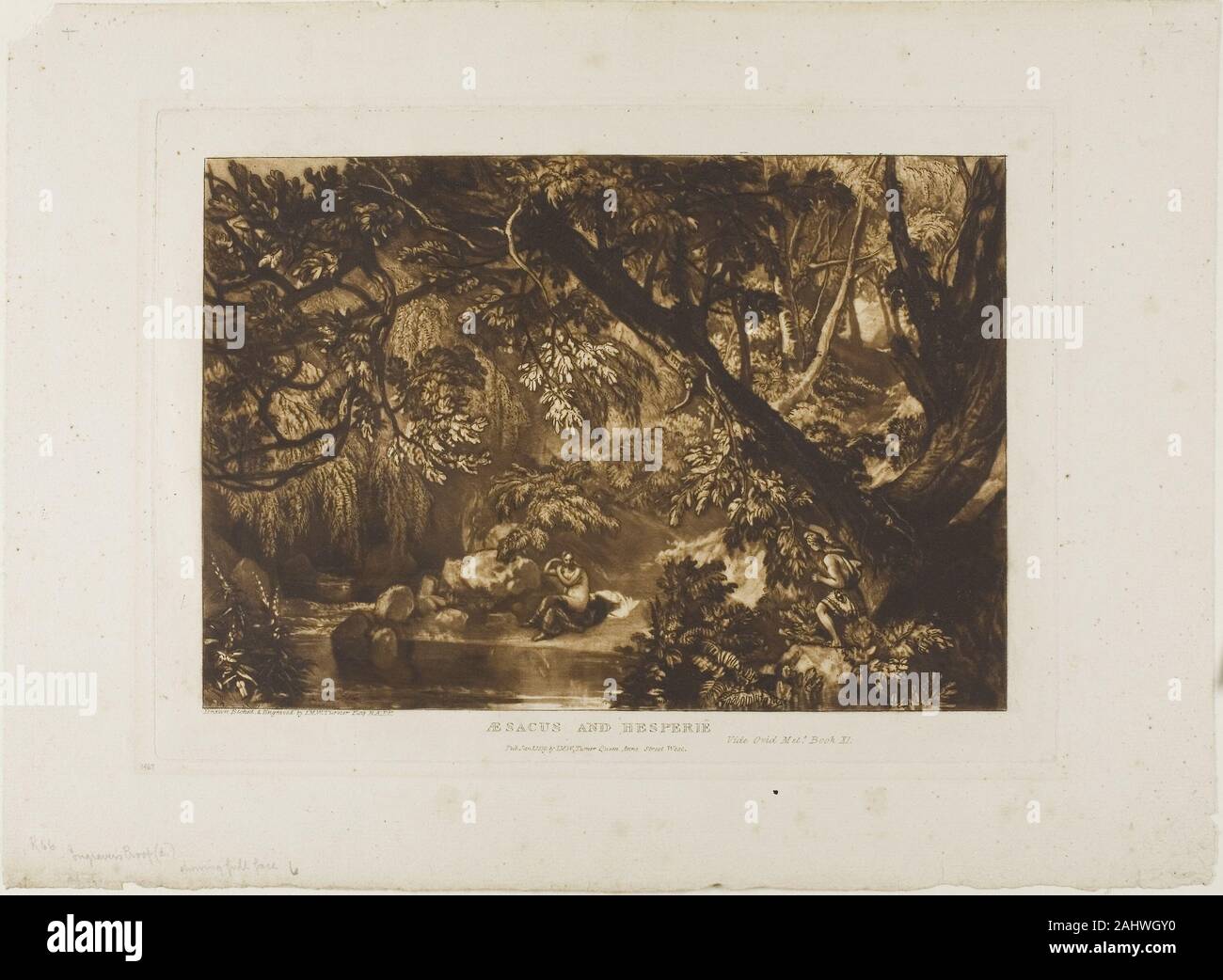Joseph Mallord William Turner. Aesacus and Hesperie, plate 66 from ...