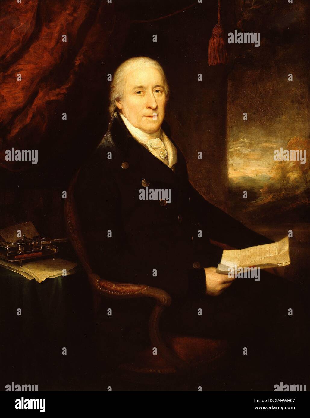 Benjamin west portrait hi-res stock photography and images - Alamy