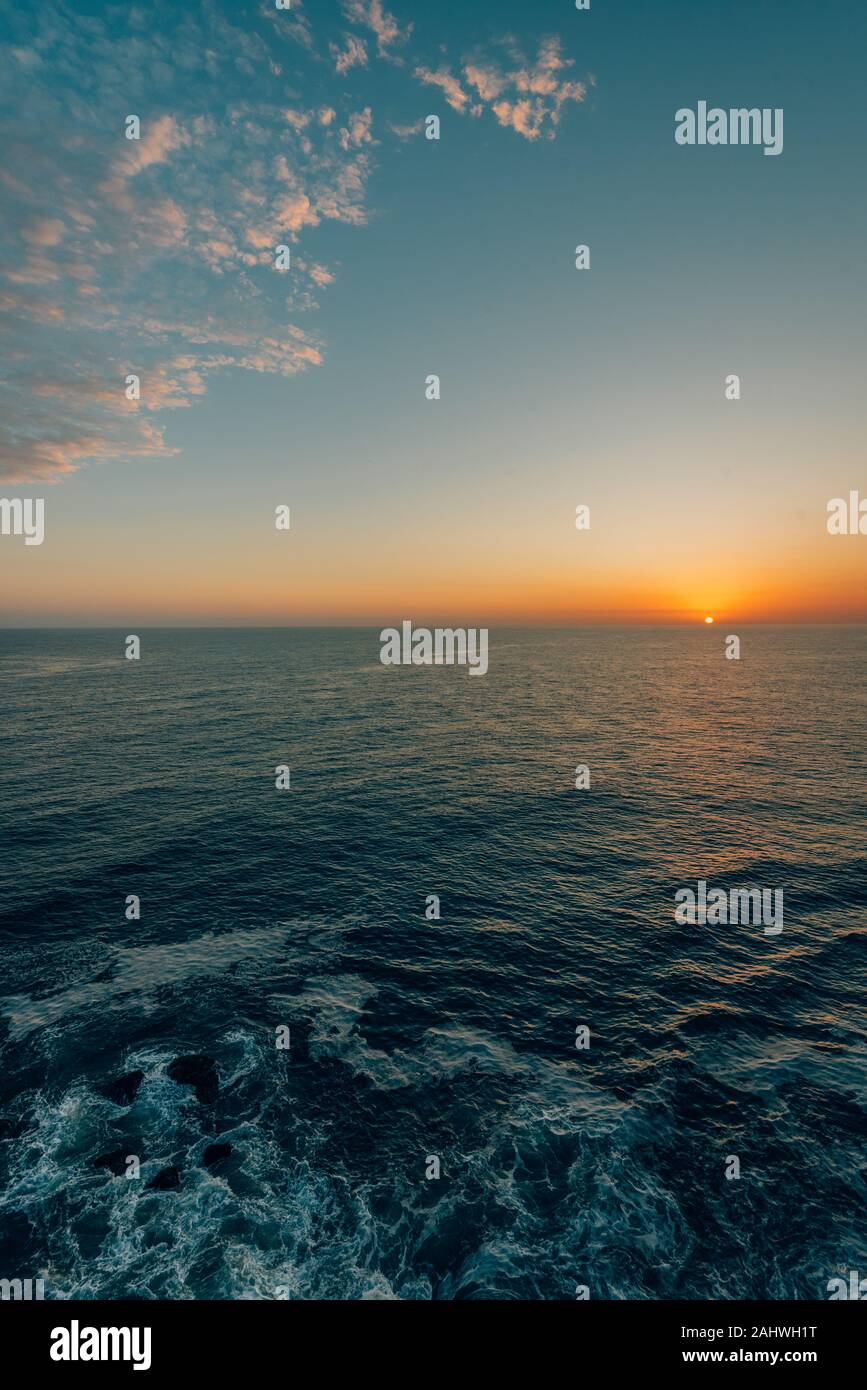 Sunset view from Point Dume State Beach, in Malibu, California Stock ...
