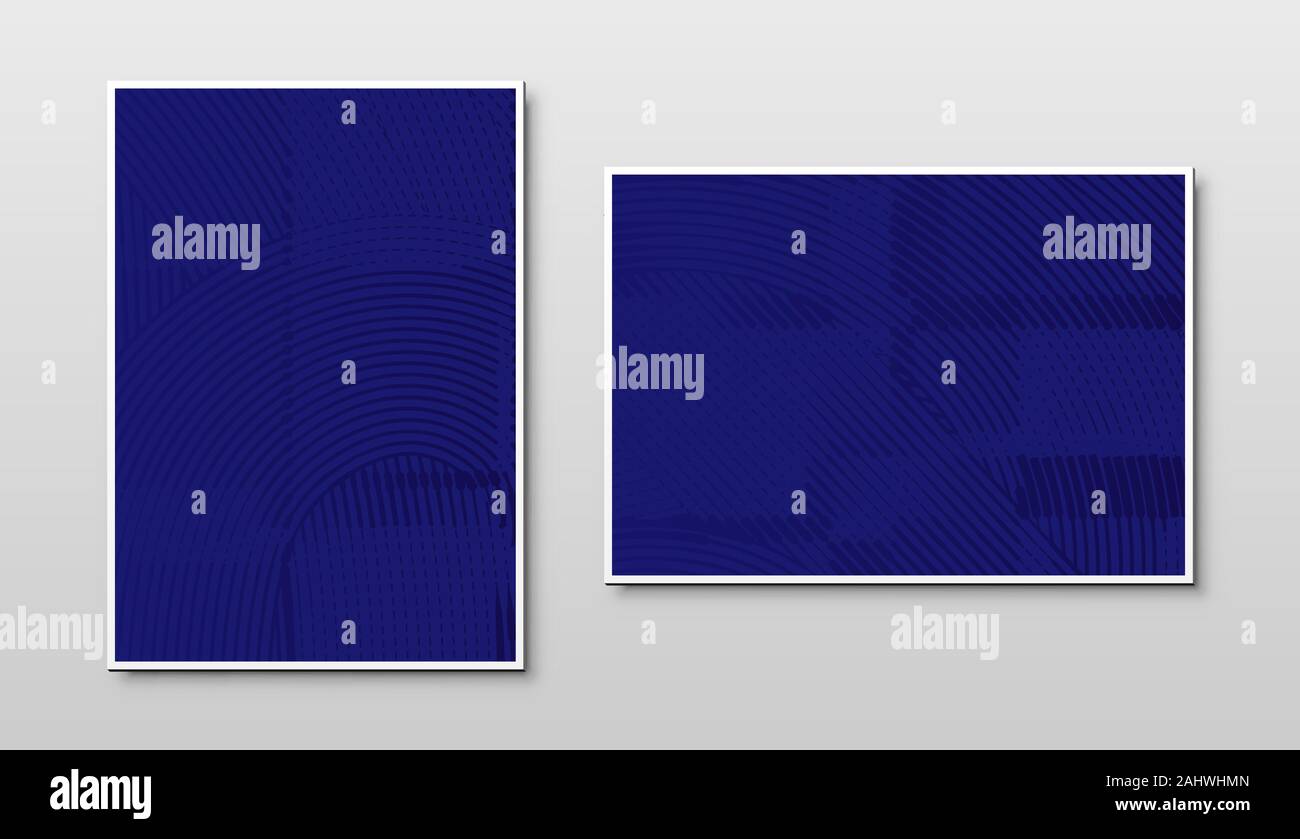 Phantom blue color plates with color trend of 2020 and light texture on ...