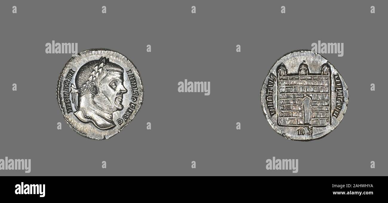 Ancient Roman. Denarius (Coin) Portraying Galerius Maximianus. 307 AD ...