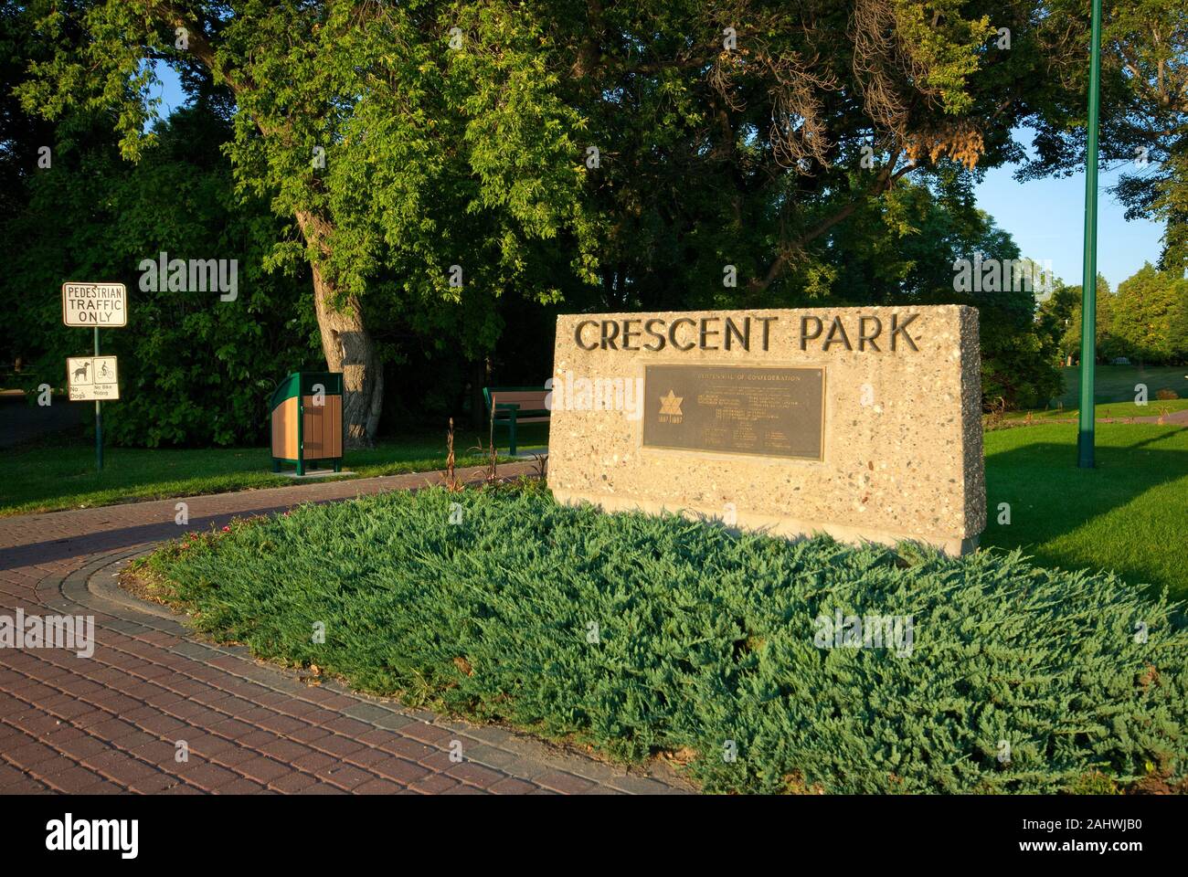 Crescent Park in Moose Jaw, Saskatchewan, Canada Stock Photo - Alamy