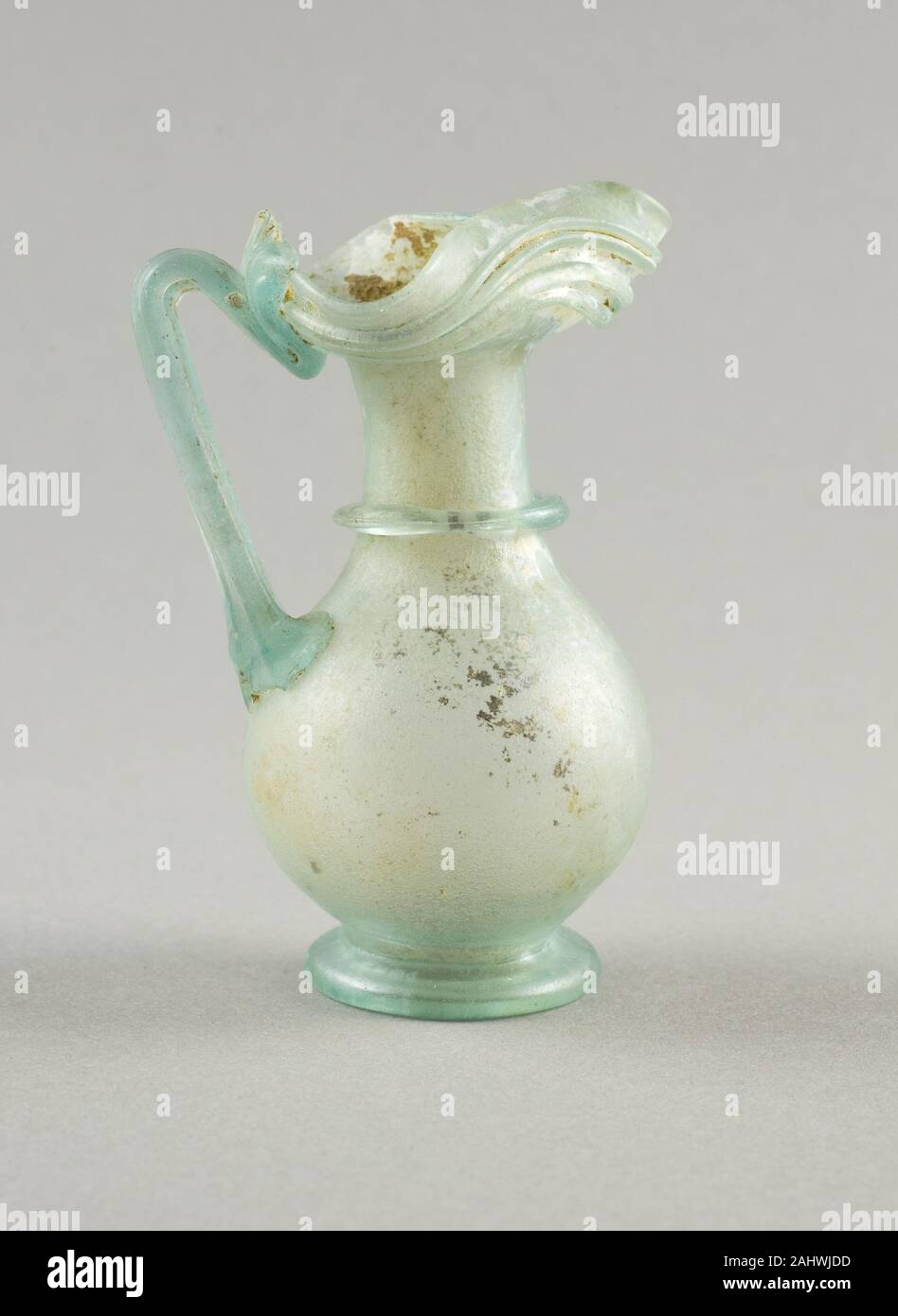 Ancient Roman. Pitcher. 301 AD–400 AD. Syria. Glass, blown technique ...