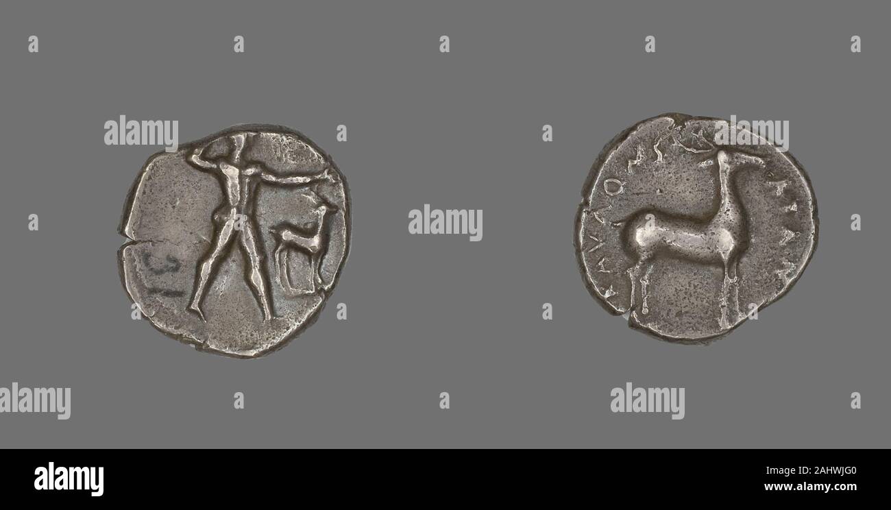 Ancient Greek. Stater (Coin) Depicting Caulos and Deer. 480 BC–388 BC ...