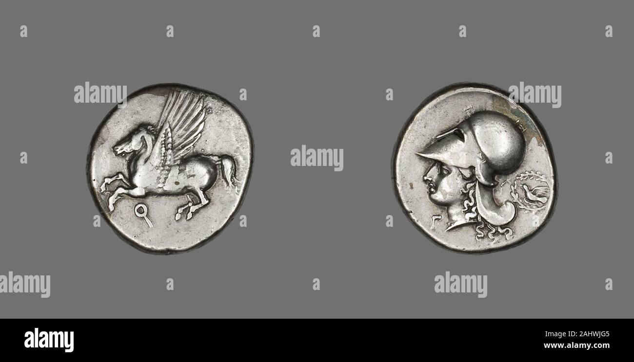 Ancient Greek. Stater (Coin) Depicting Pegasus. 350 BC–338 BC. Corinth ...