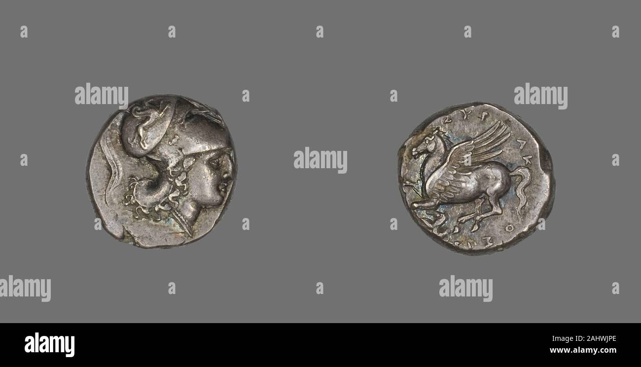 Ancient Greek. Stater (Coin) Depicting the Goddess Athena. 317 BC–310 ...