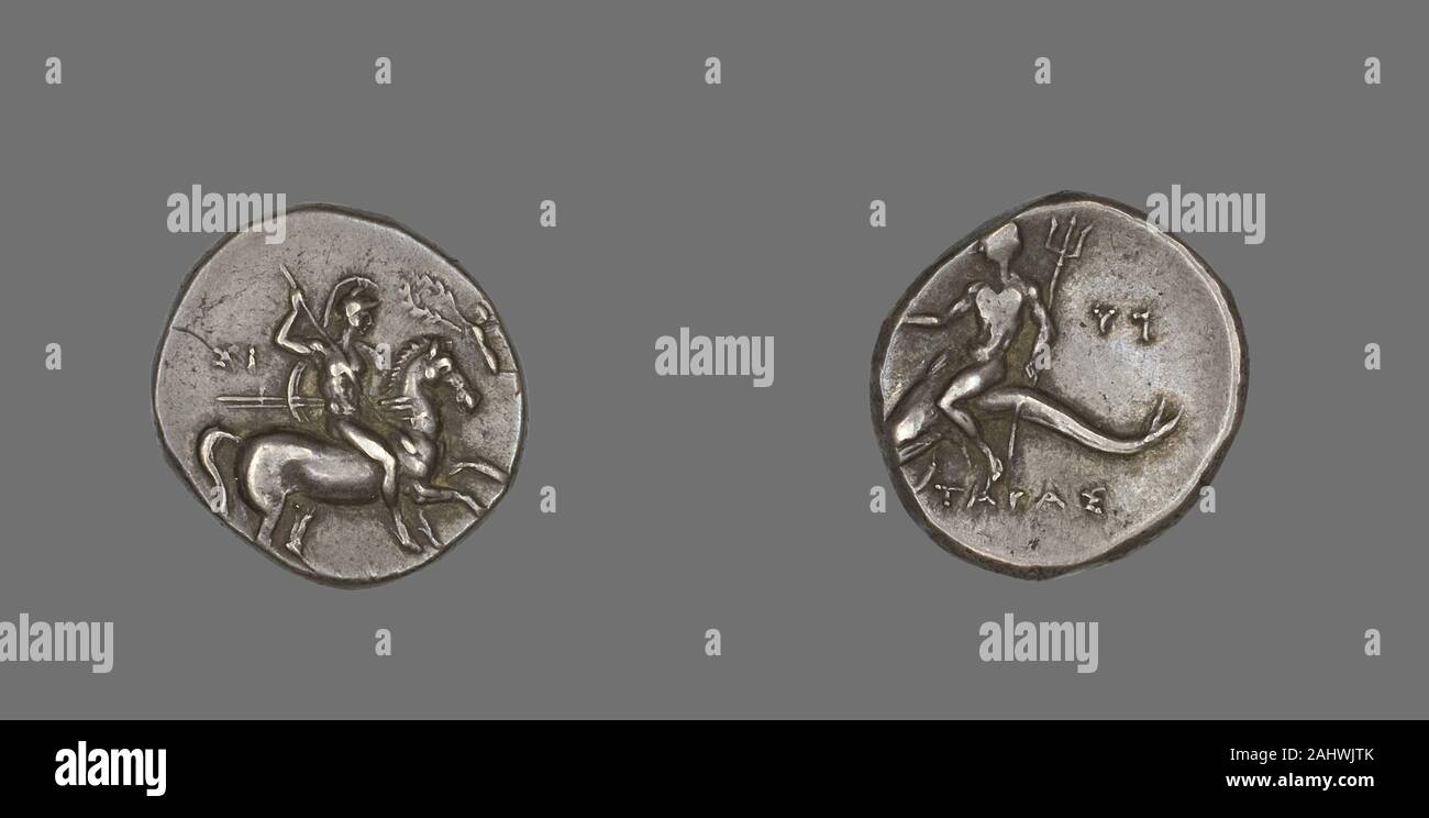 Ancient Greek. Stater (Coin) Depicting a Horseman. 334 BC–302 BC ...