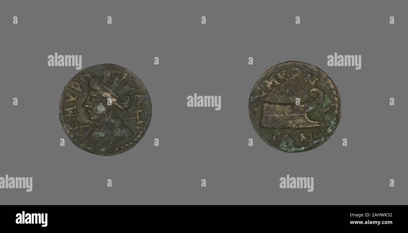Ancient Greek. Coin Depicting the Amazon Smyrna. 1 AD–199 AD. Ionia ...