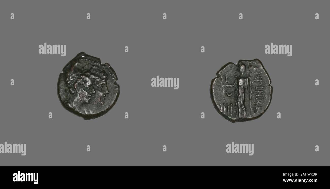 Ancient Greek. Tetras (Coin) Depicting the Dioscuri. 203 BC–89 BC ...