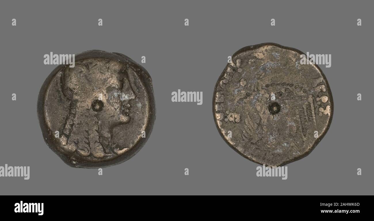 Ancient Greek. Coin Portraying Queen Cleopatra I as the Goddess Isis ...