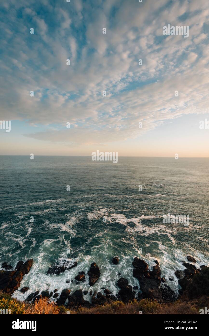View of the Pacific Ocean at Point Dume, in Malibu, California Stock ...
