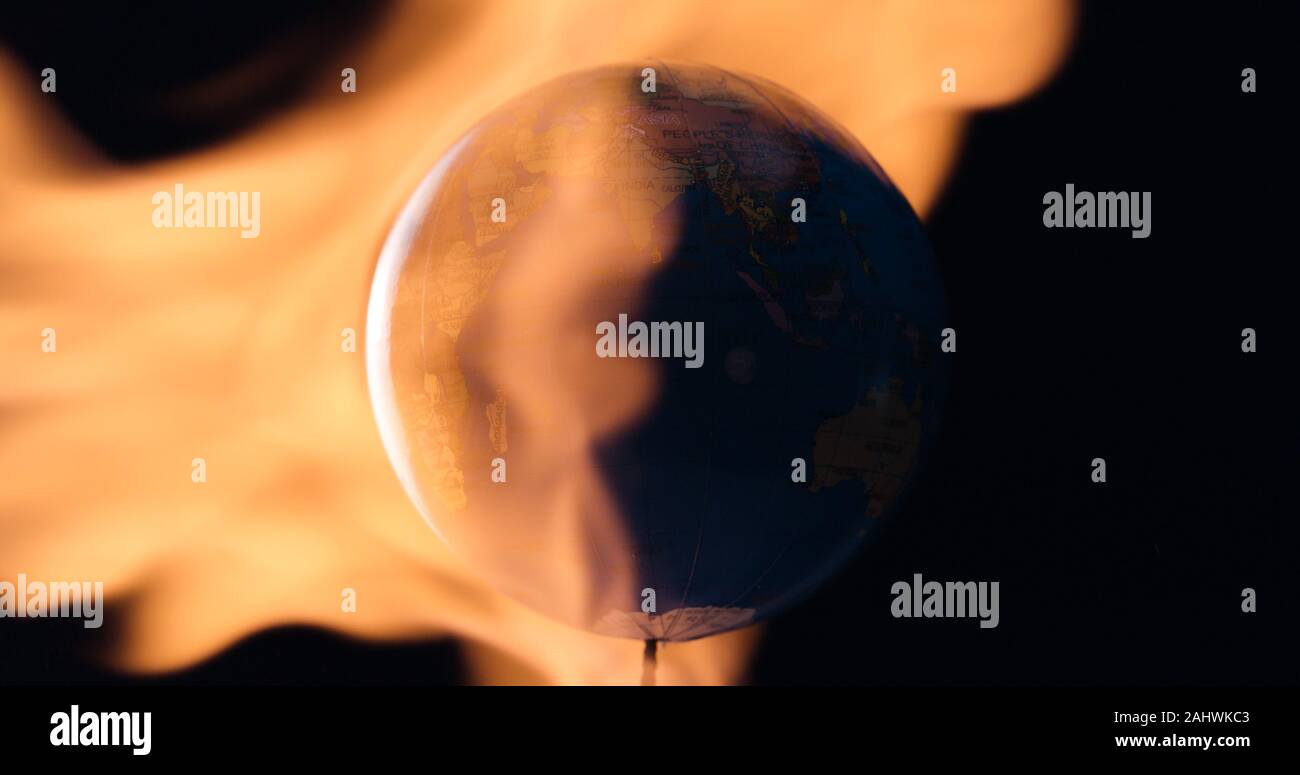 Burning planet earth global warming disaster or sun activity causing ...