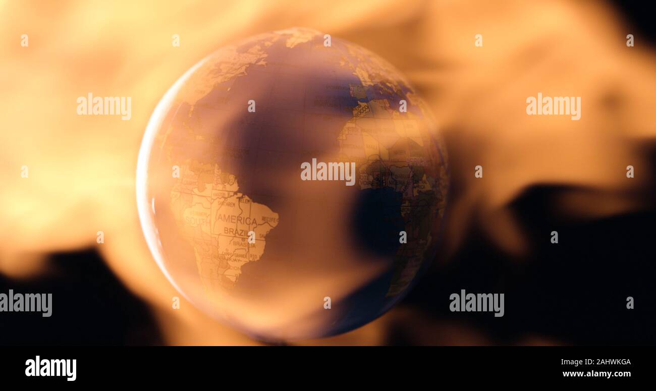 Burning planet earth global warming disaster or sun activity causing ...
