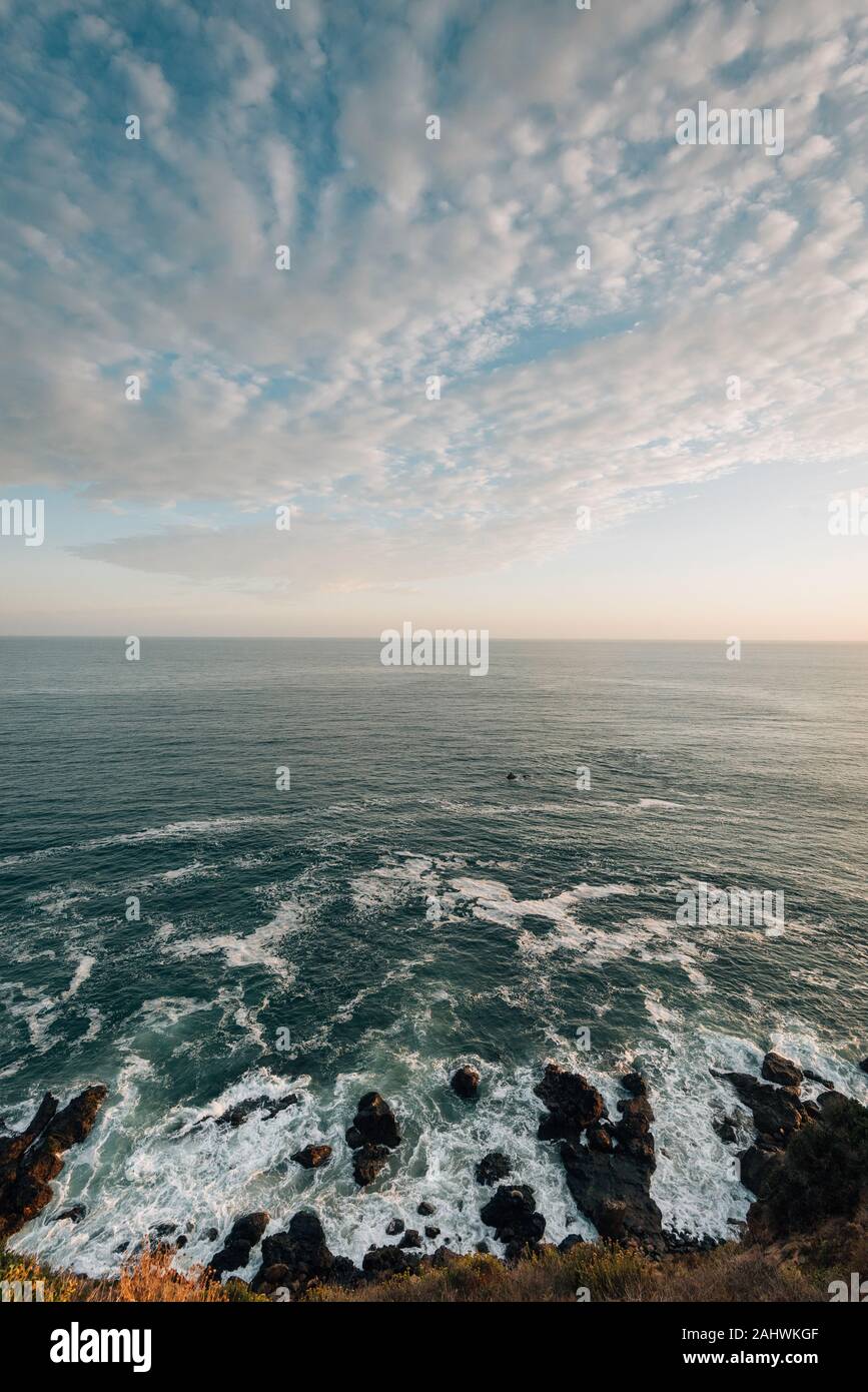 View of the Pacific Ocean at Point Dume, in Malibu, California Stock ...