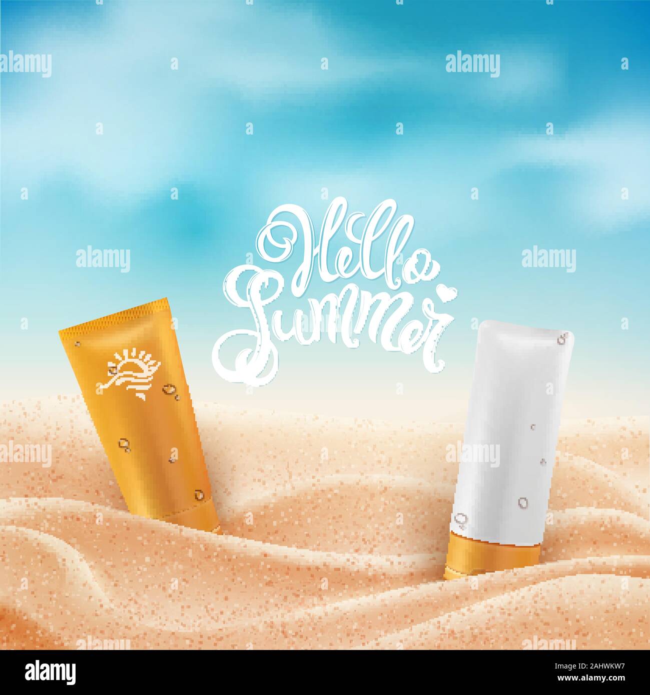 Beautiful tropical beach with sunlight background, summer holiday ...