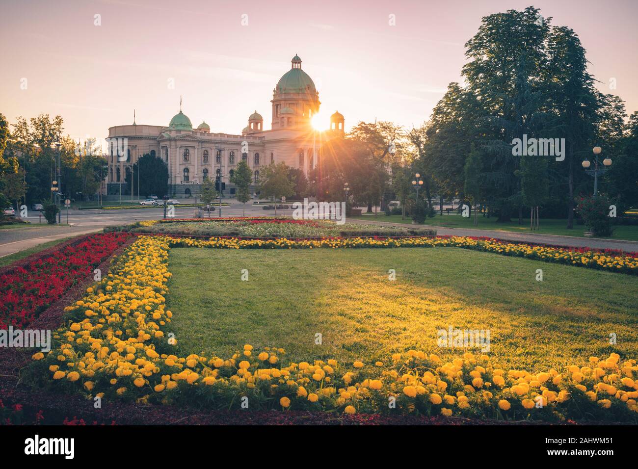 Serbian Parliament in Belgrade. Belgrade, Belgrade, Serbia Stock Photo ...