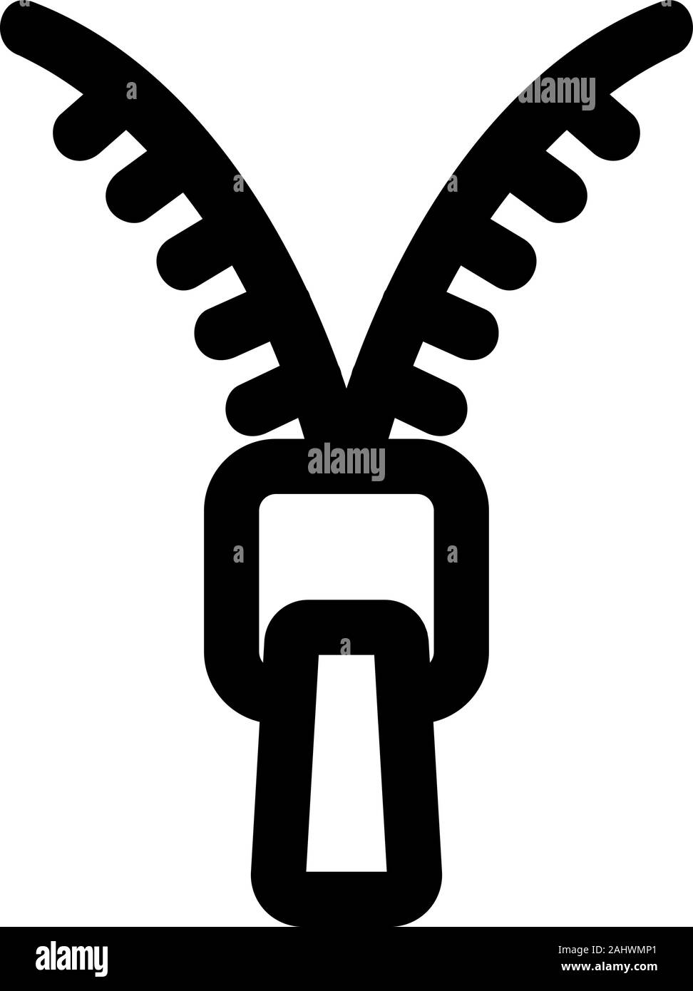 Lightning clasp icon vector. Isolated contour symbol illustration Stock ...