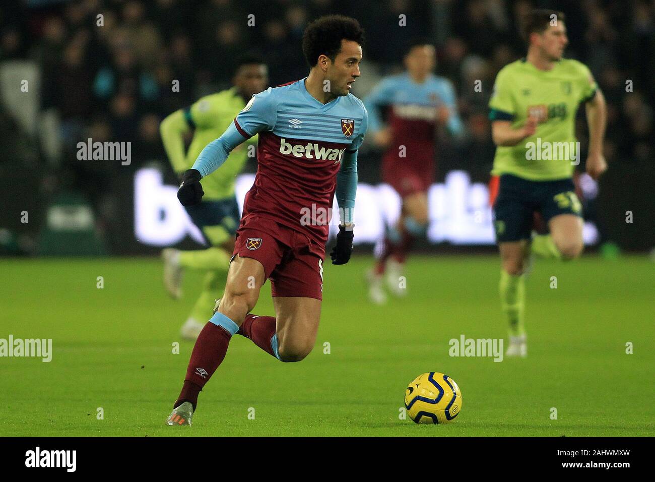 London, UK. 01st Jan, 2020. Felipe Anderson of West Ham United in ...
