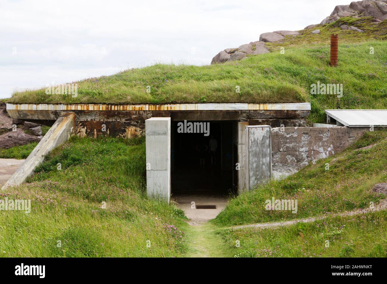 Bunker at Cape Spear Battery in Newfoundland and Labrador, Canada Stock ...