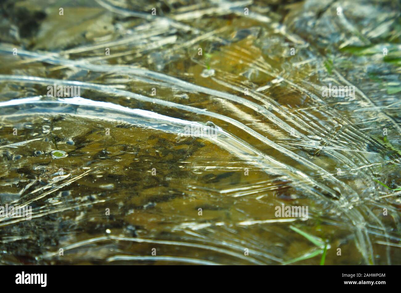 Puddles melting ice surface hi-res stock photography and images - Alamy