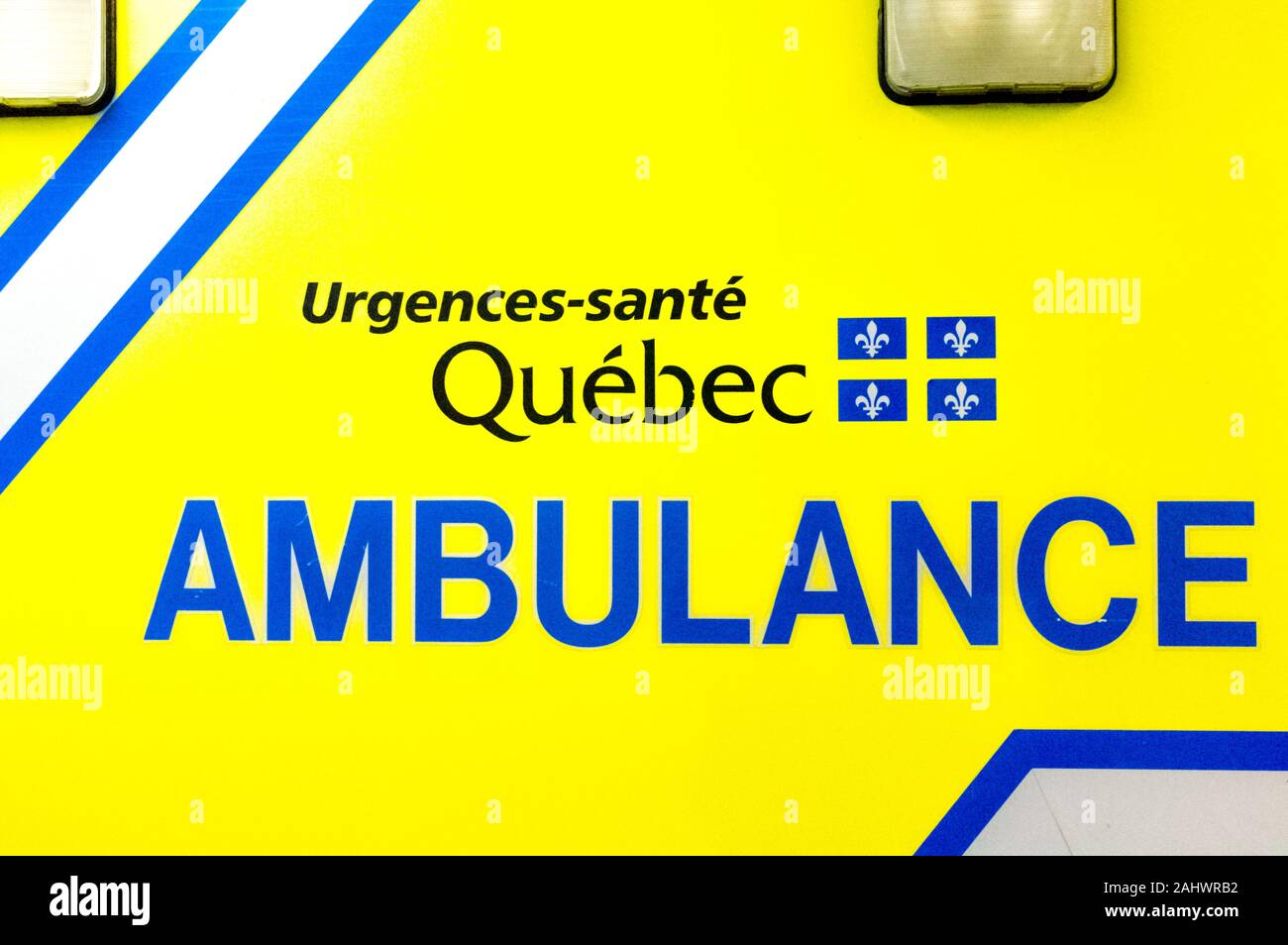 Montreal, Canada - December 11, 2019: The logo of Urgences-sant (Health ...