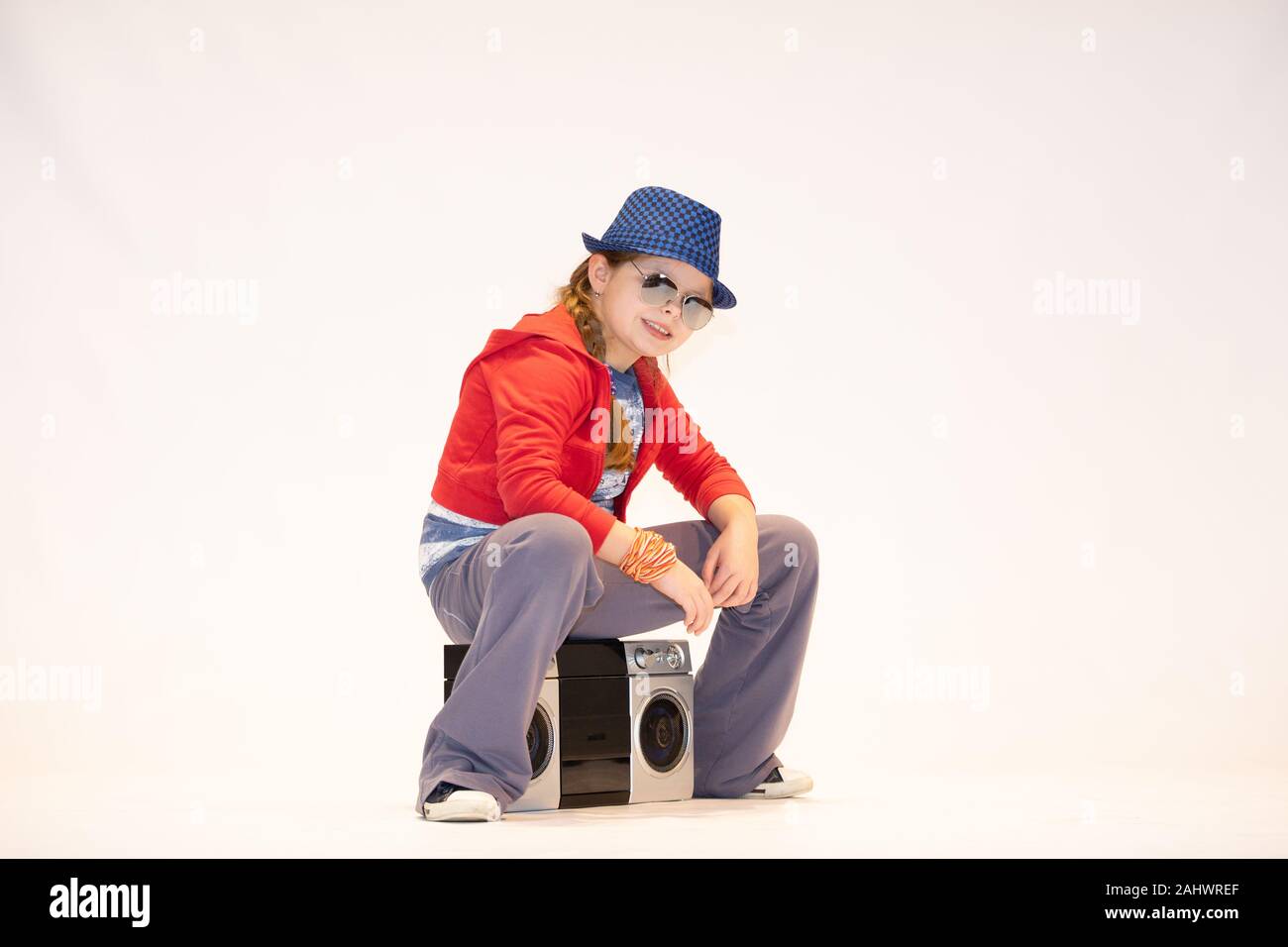 Boombox girl hi-res stock photography and images - Alamy