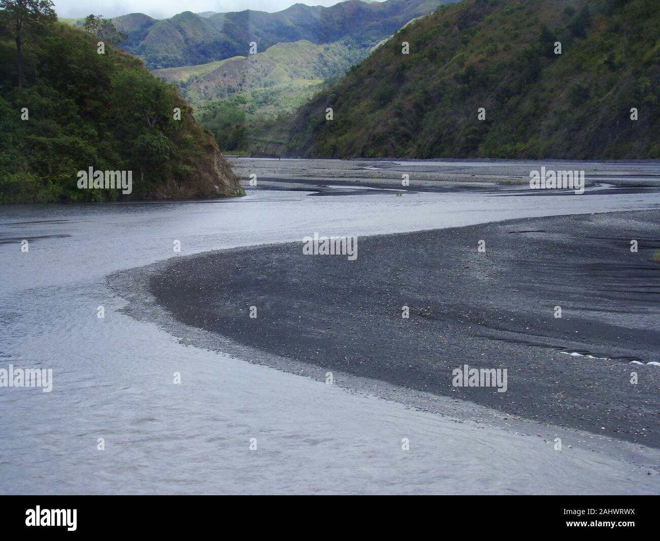 Rivers and alluvial plains in the island of Mindoro, The Philippines ...