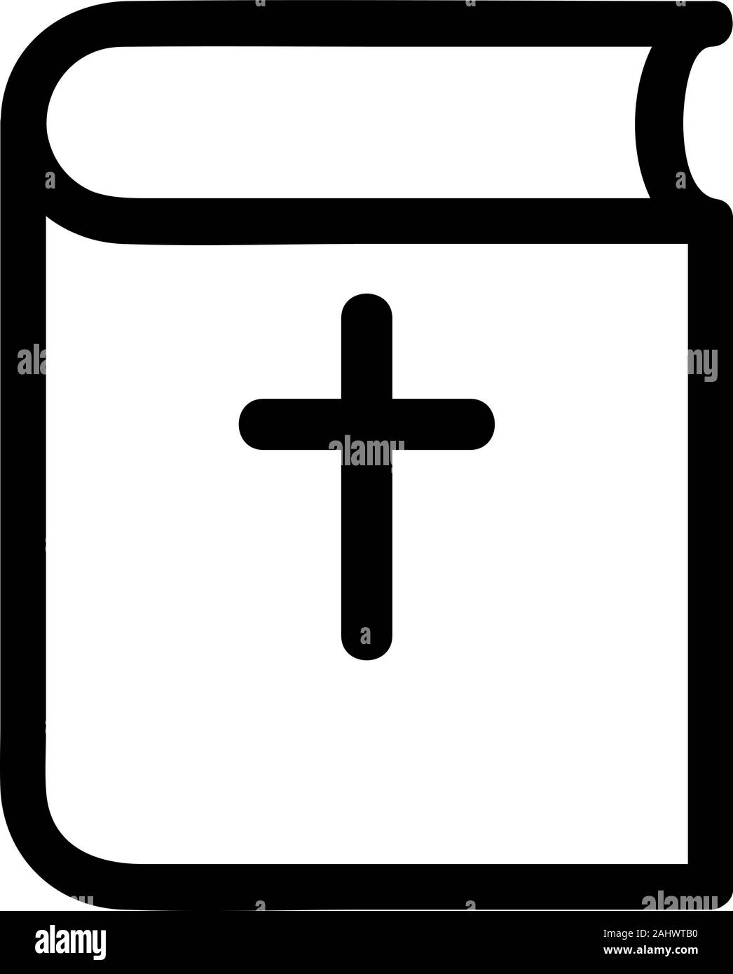 Bible icon vector. Isolated contour symbol illustration Stock Vector ...
