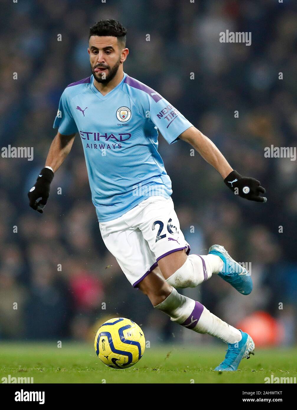 Manchester City's Riyad Mahrez during the Premier League match at the ...