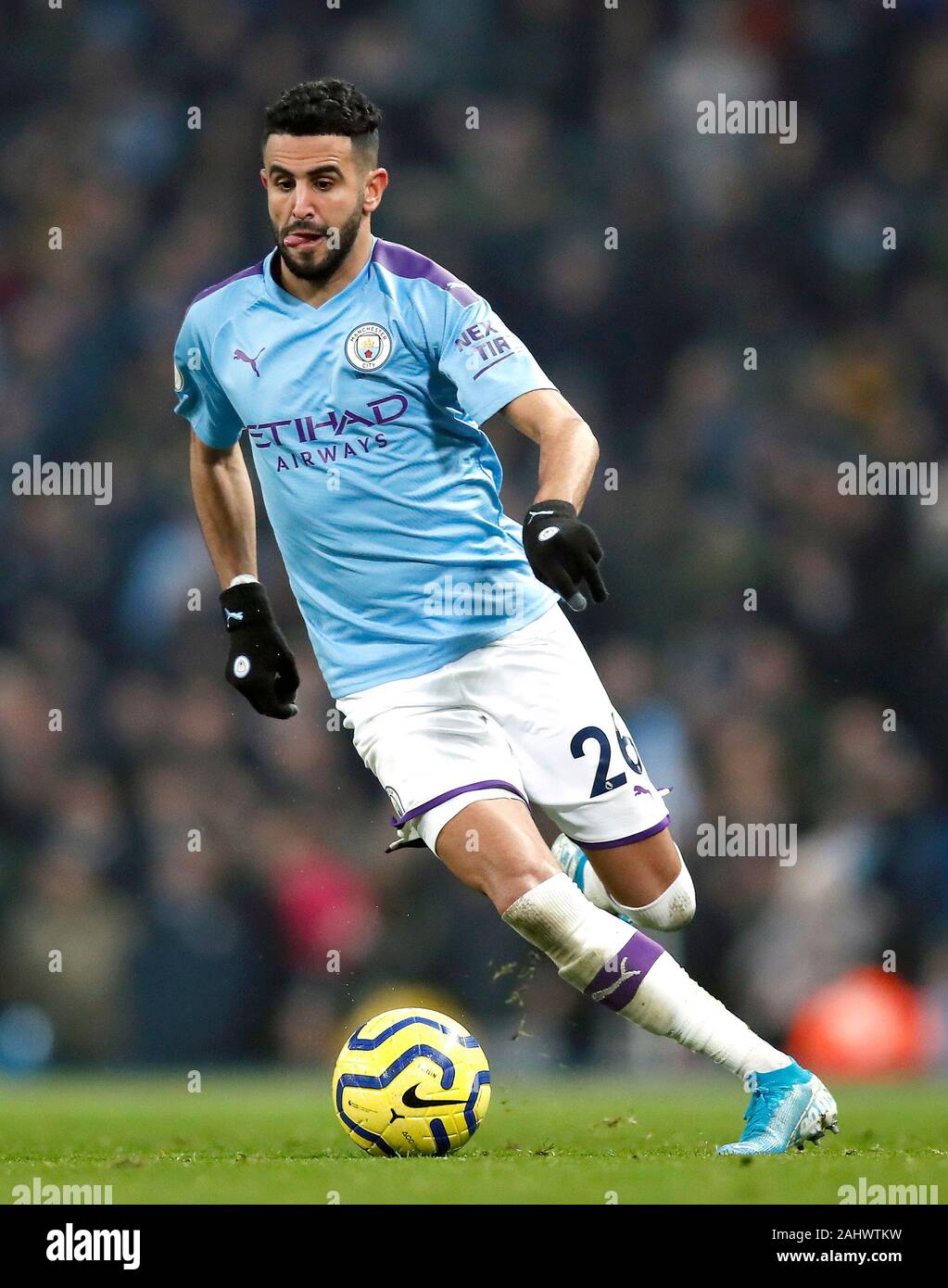 Manchester City's Riyad Mahrez during the Premier League match at the ...