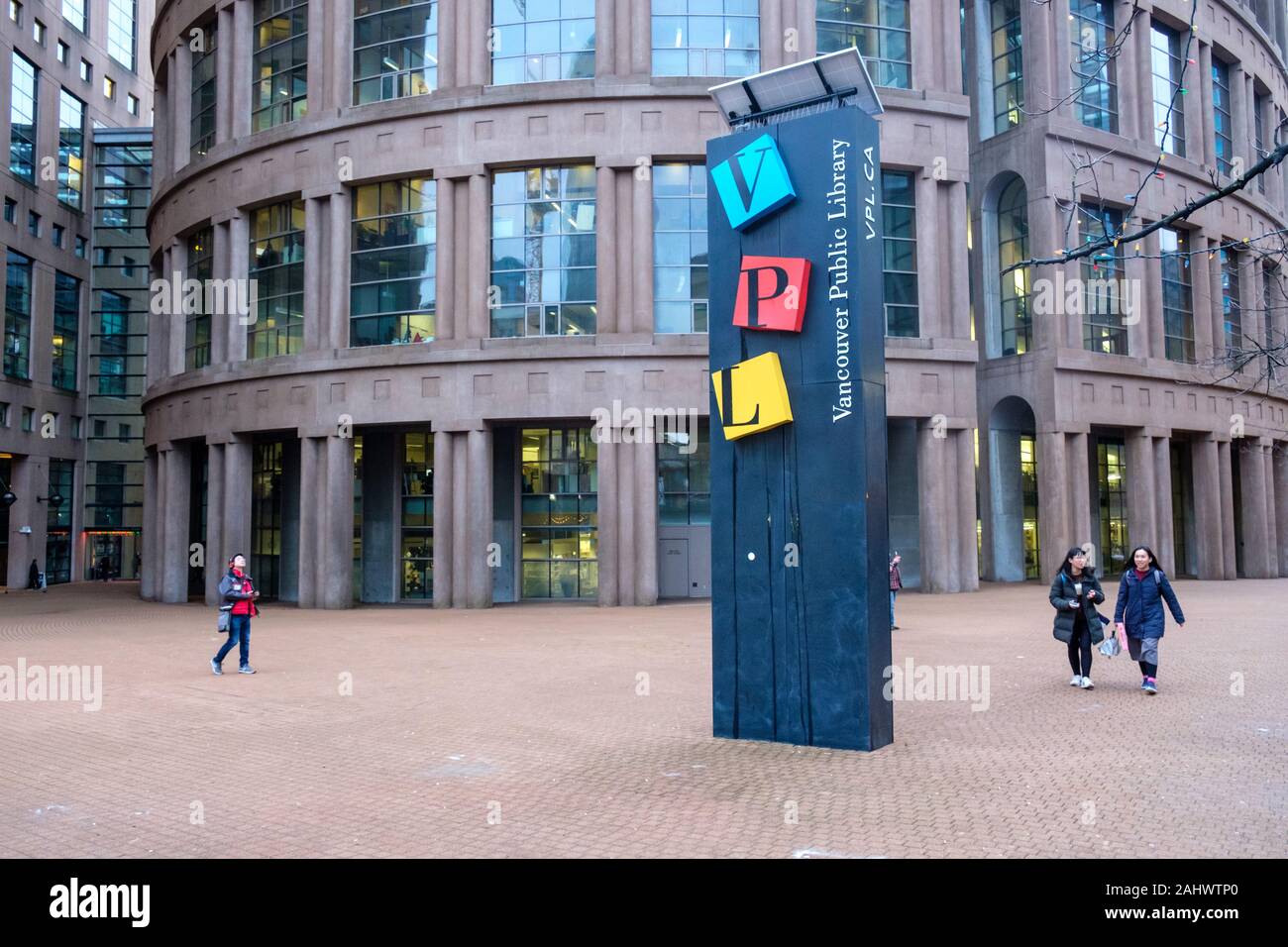 Vancouver Public Library, Vancouver, British Columbia, Canada Stock ...