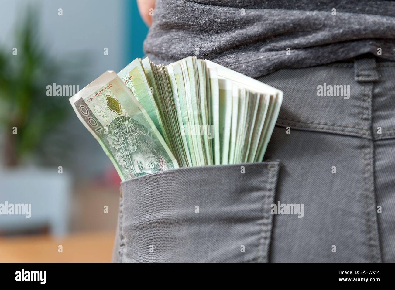 Money pocket bottom hi-res stock photography and images - Alamy