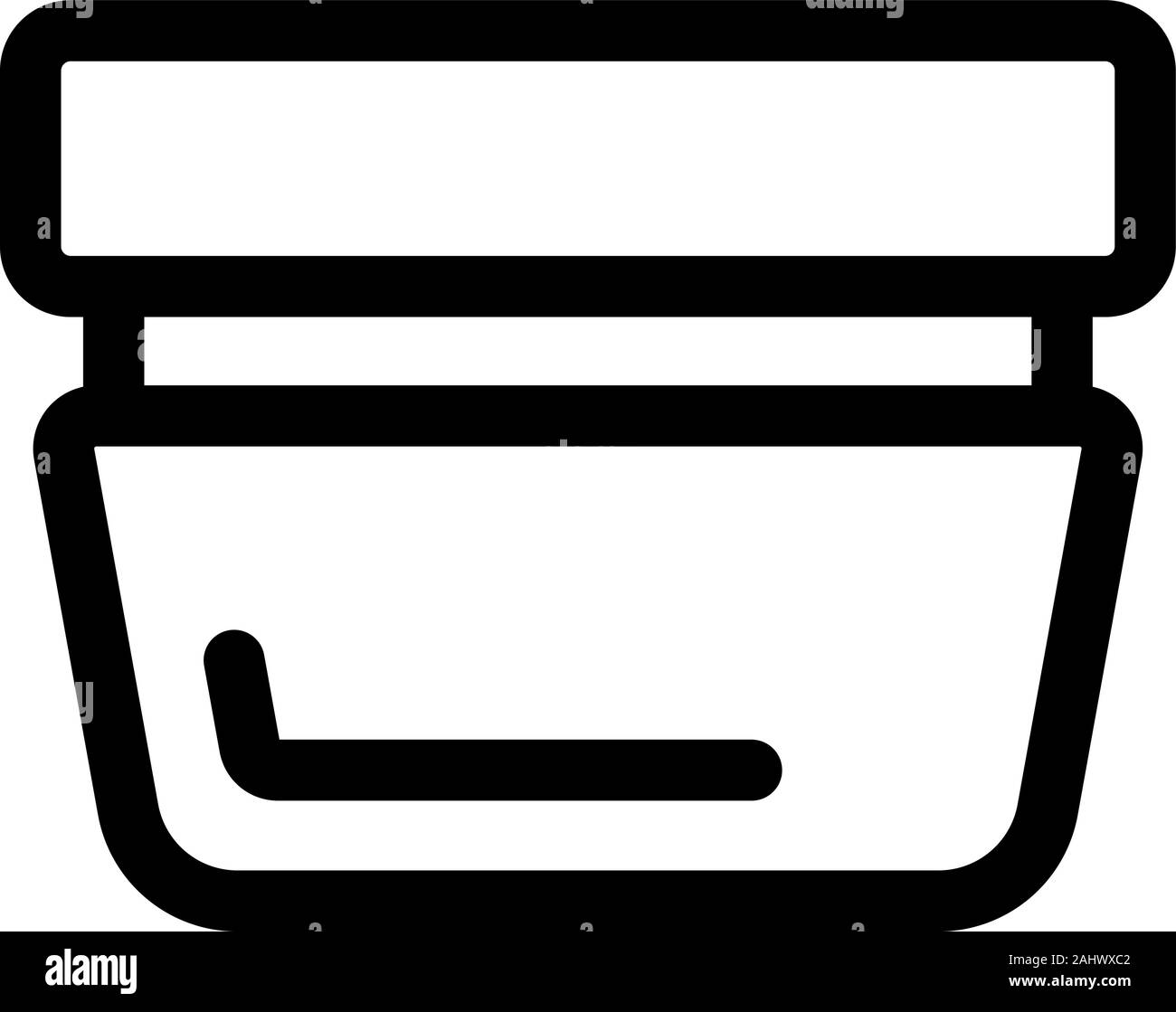 Daycream cream icon vector. Isolated contour symbol illustration Stock ...