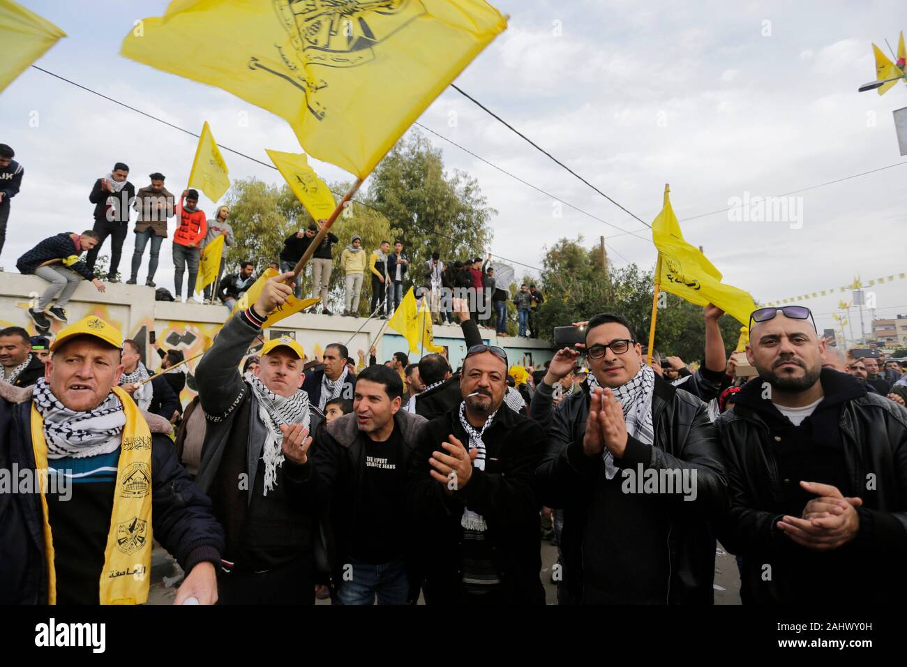 Supporters applauding each other during a rally marking the 55th ...