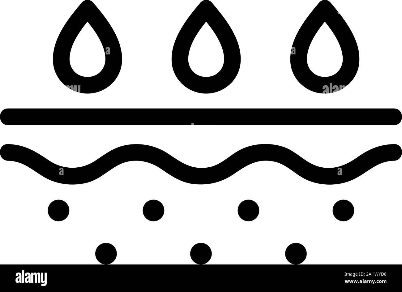 The texture of the cream icon is a vector. Isolated contour symbol ...