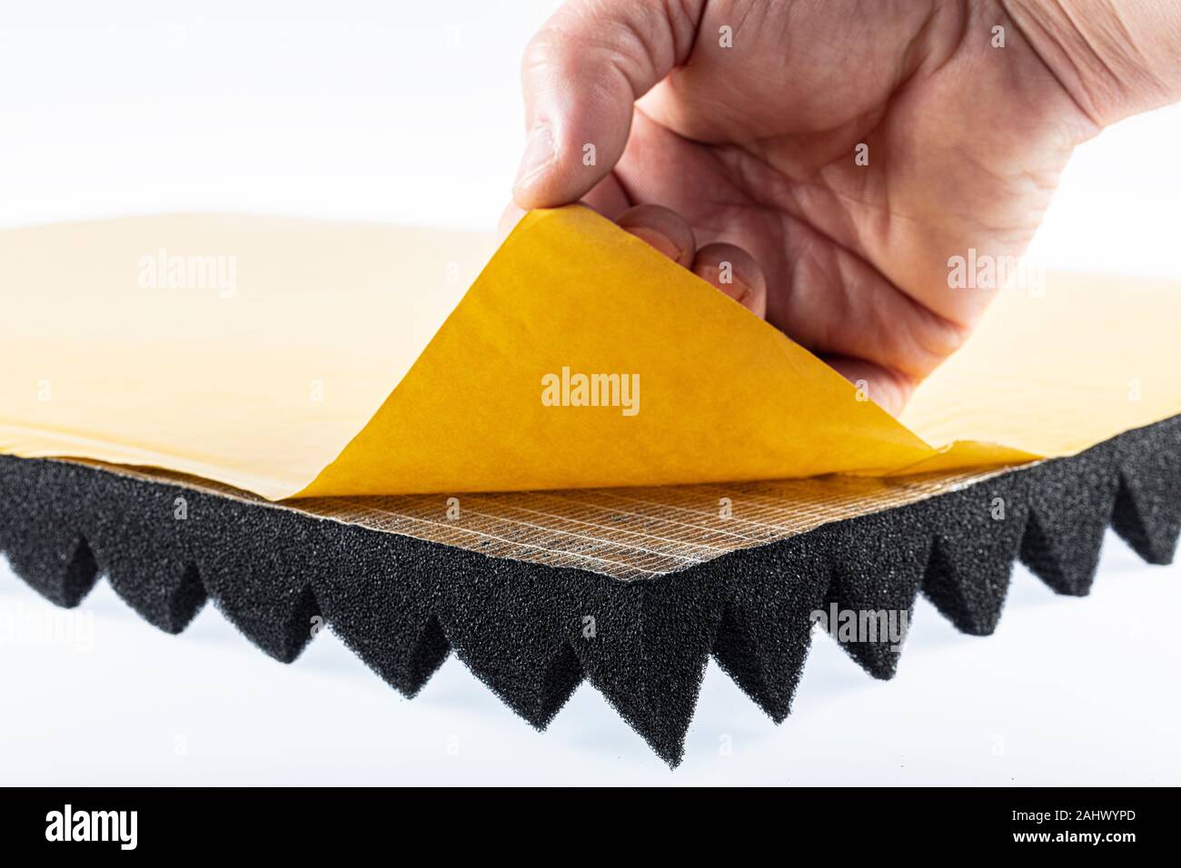 Acoustic sponge - Acoustic foam - fire retardant 50 dns Pyramid Sponge ...