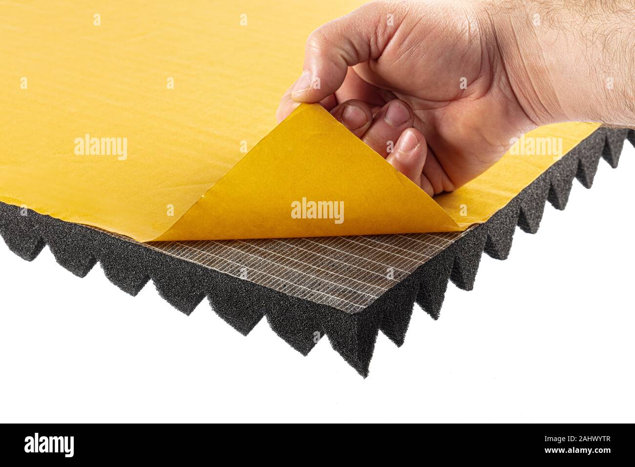 Acoustic sponge - Acoustic foam - fire retardant 50 dns Pyramid Sponge ...