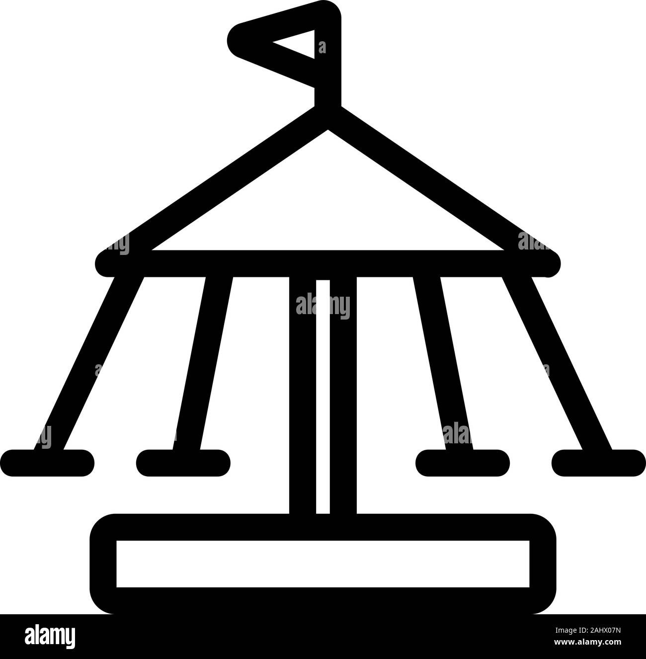 Attraction icon vector. Isolated contour symbol illustration Stock ...