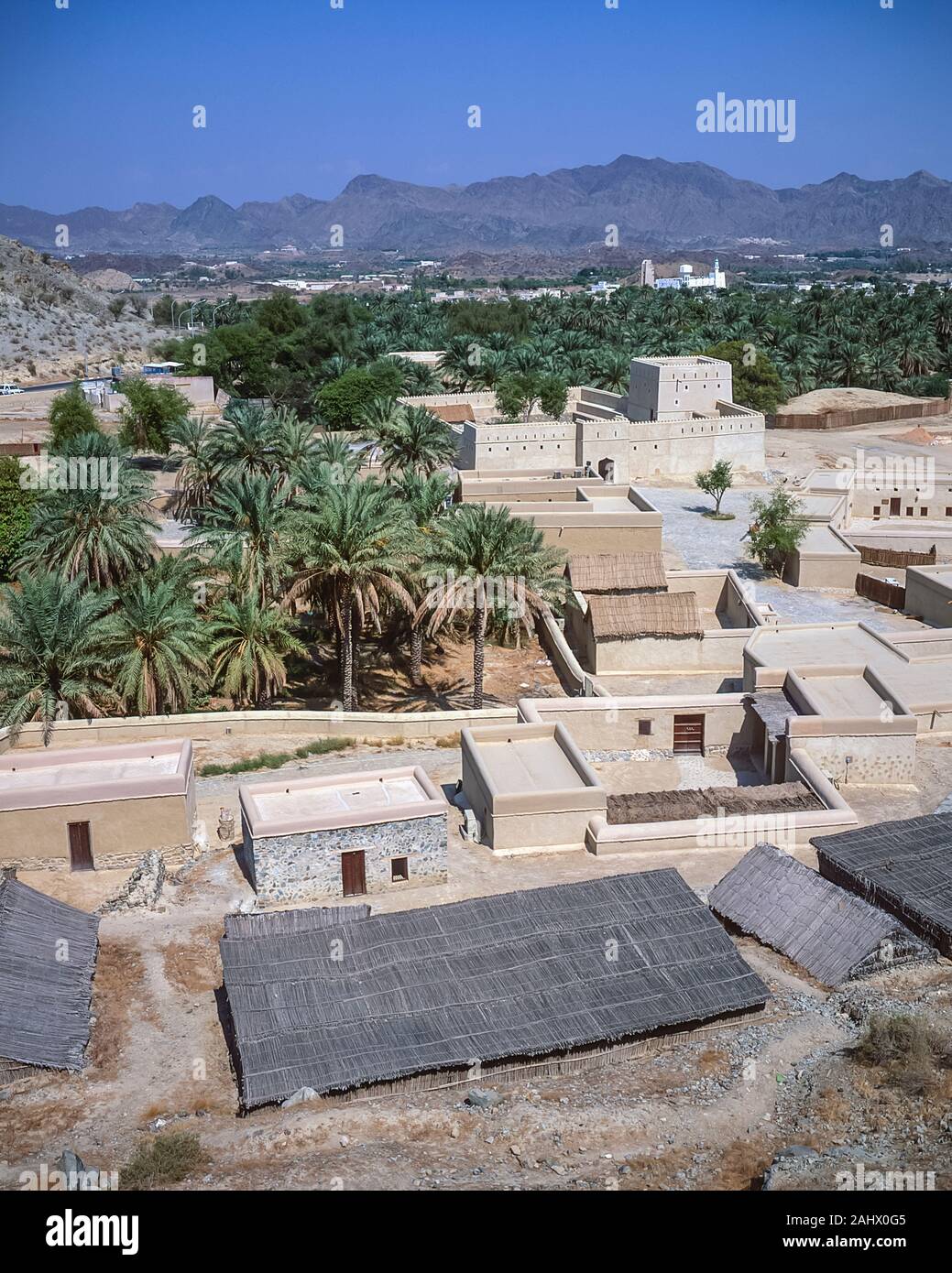 The renovated, previously abandoned ruins of Hatta Fort and village in ...