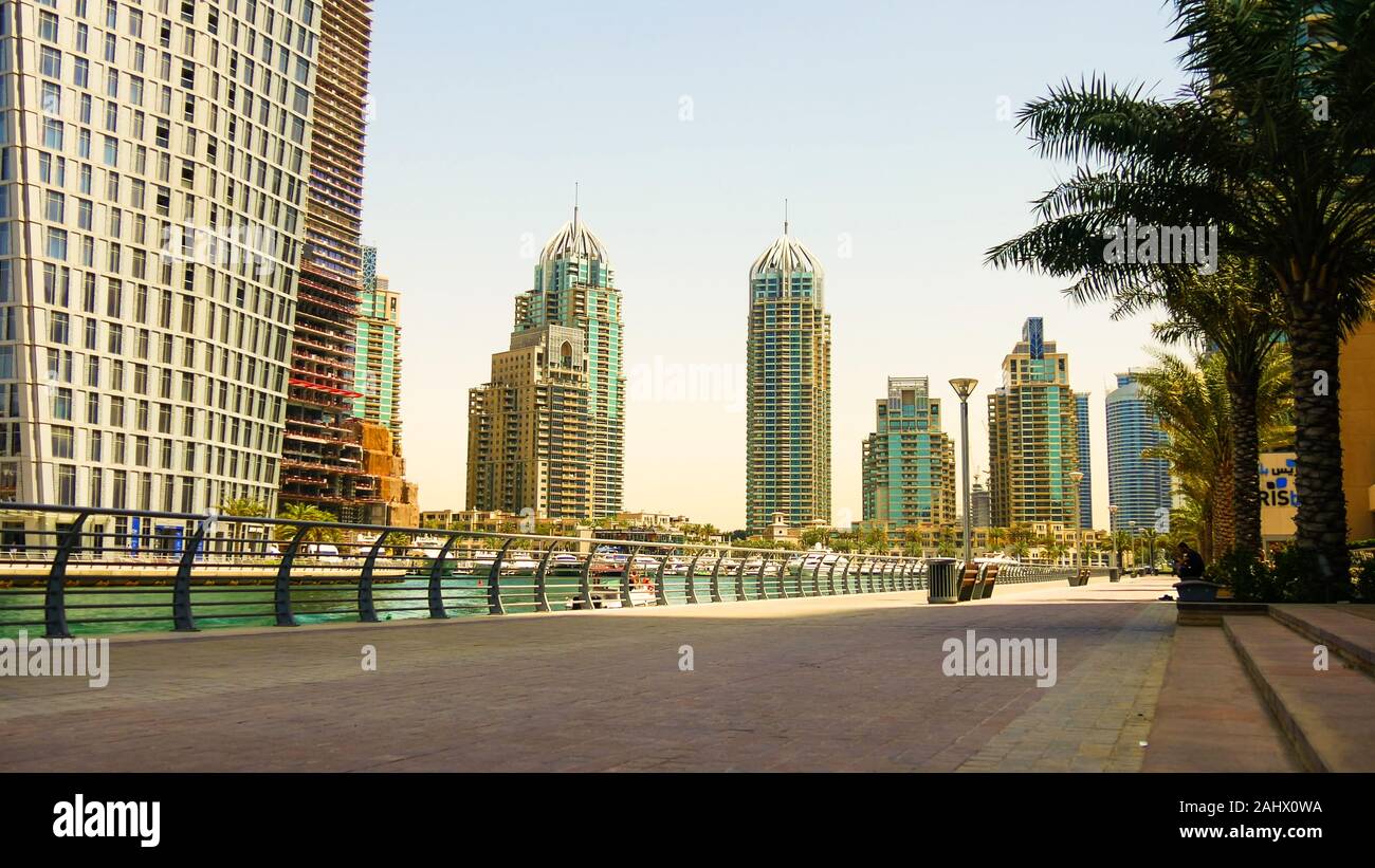 Promenade waterfront in dubai hi-res stock photography and images - Alamy