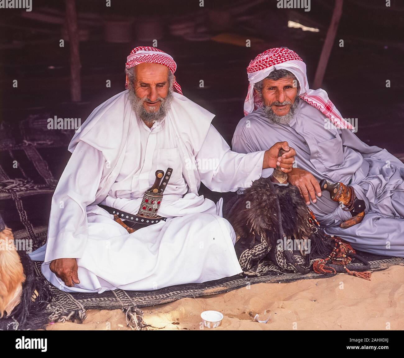 Dubai Arab folklore and history with two visiting Yemeni Arab men take ...