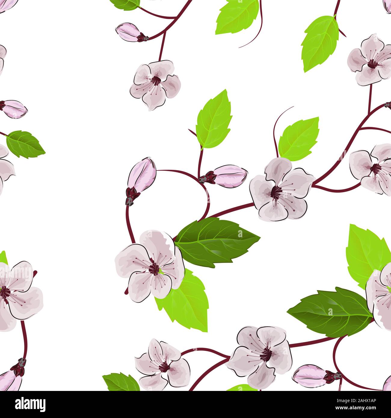 Pink Floral Fabric Texture