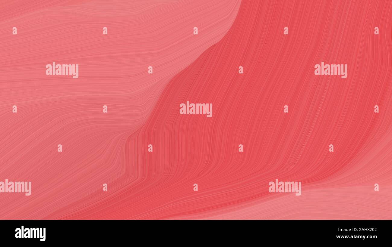 simple colorful modern waves background design with indian red, light ...