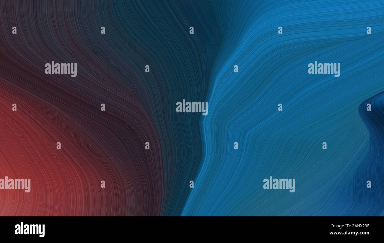 simple elegant smooth swirl waves background design with very dark blue ...