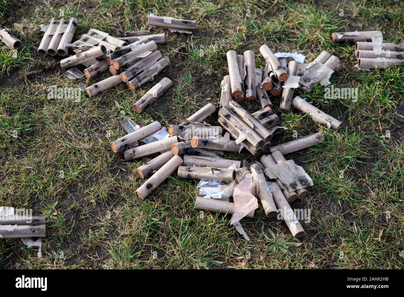 Cleaning up fireworks hi-res stock photography and images - Alamy
