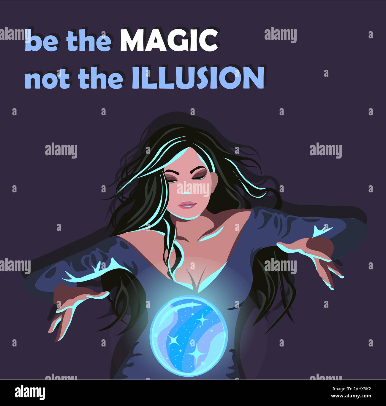 Levitate woman Stock Vector Images - Alamy