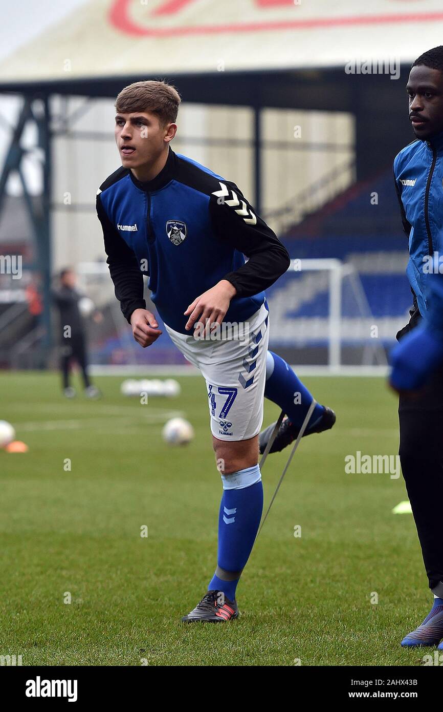 Oldham, UK. 01st Jan, 2020. OLDHAM, ENGLAND - JANUARY 1ST Taylor Jones ...