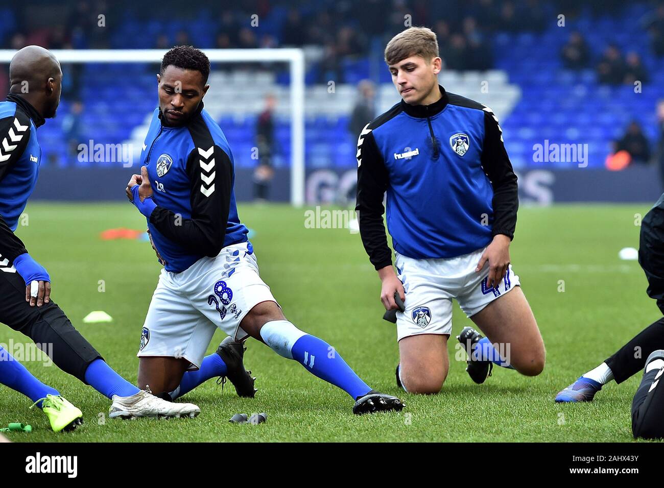Oldham, UK. 01st Jan, 2020. OLDHAM, ENGLAND - JANUARY 1ST Taylor Jones ...