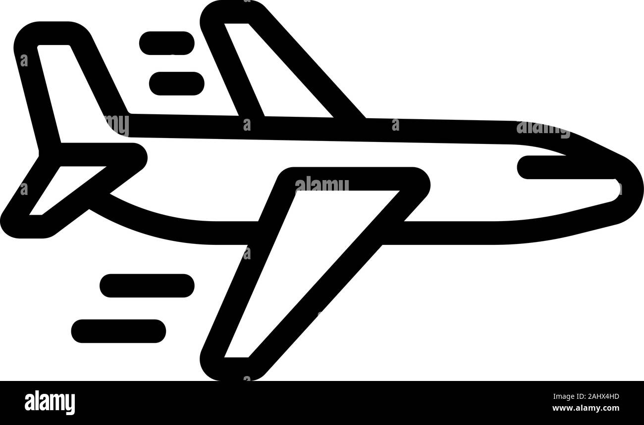 plane icon vector. Isolated contour symbol illustration Stock Vector ...