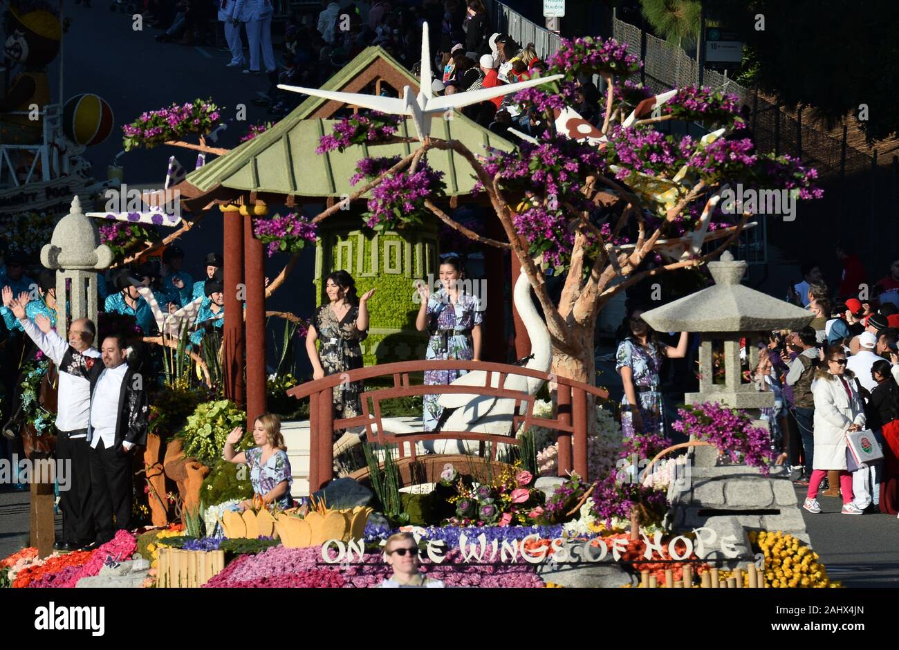 Pasadena, United States. 01st Jan, 2020. Downey Rose Float Association ...